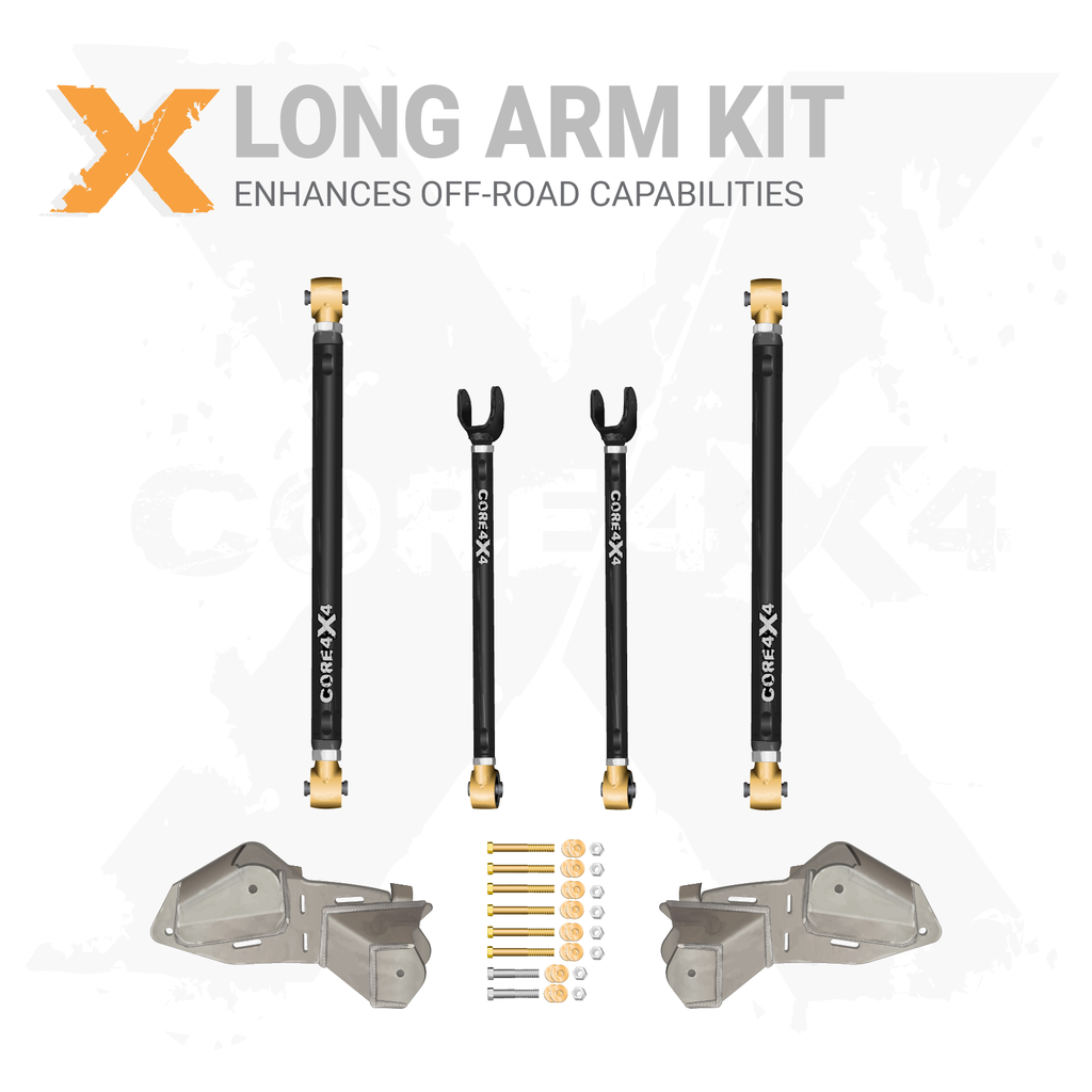 Jeep Wrangler JL/JLU 6pc Front Heavy-Duty Adjustable Long Arm Upgrade Kit