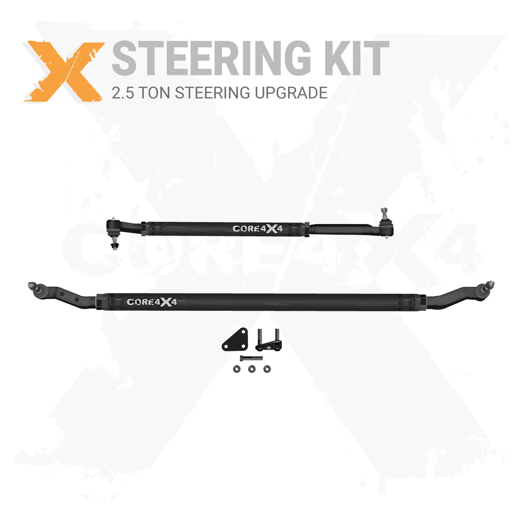 2pc Heavy-Duty Tie Rod, Drag Link Steering Kit | CORE 4X4