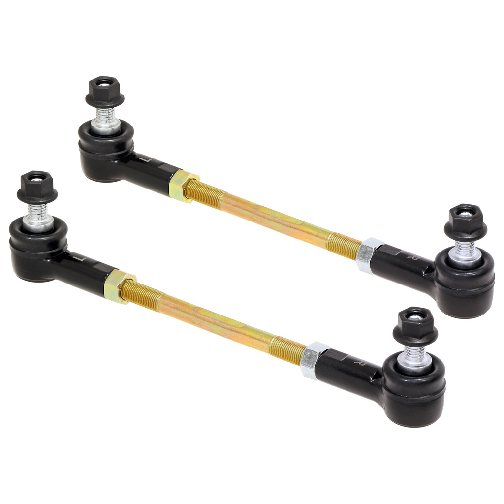 RockJock Adjustable Sway Bar End Link Kit (8 1/2 in. Long Rods w/ Sealed Rod Ends and Jam Nuts ...