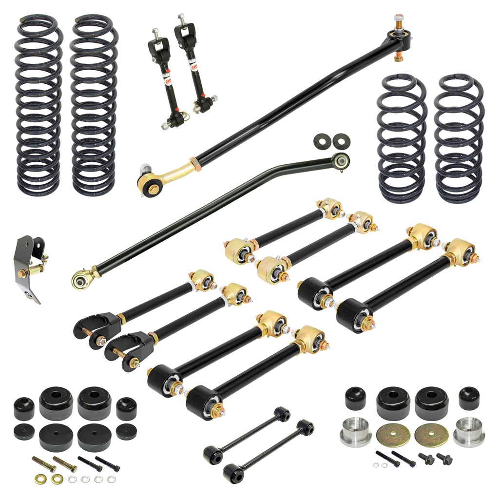 RockJock Pro Edition Johnny Joint Suspension System for TJ, 4 in. lift ...